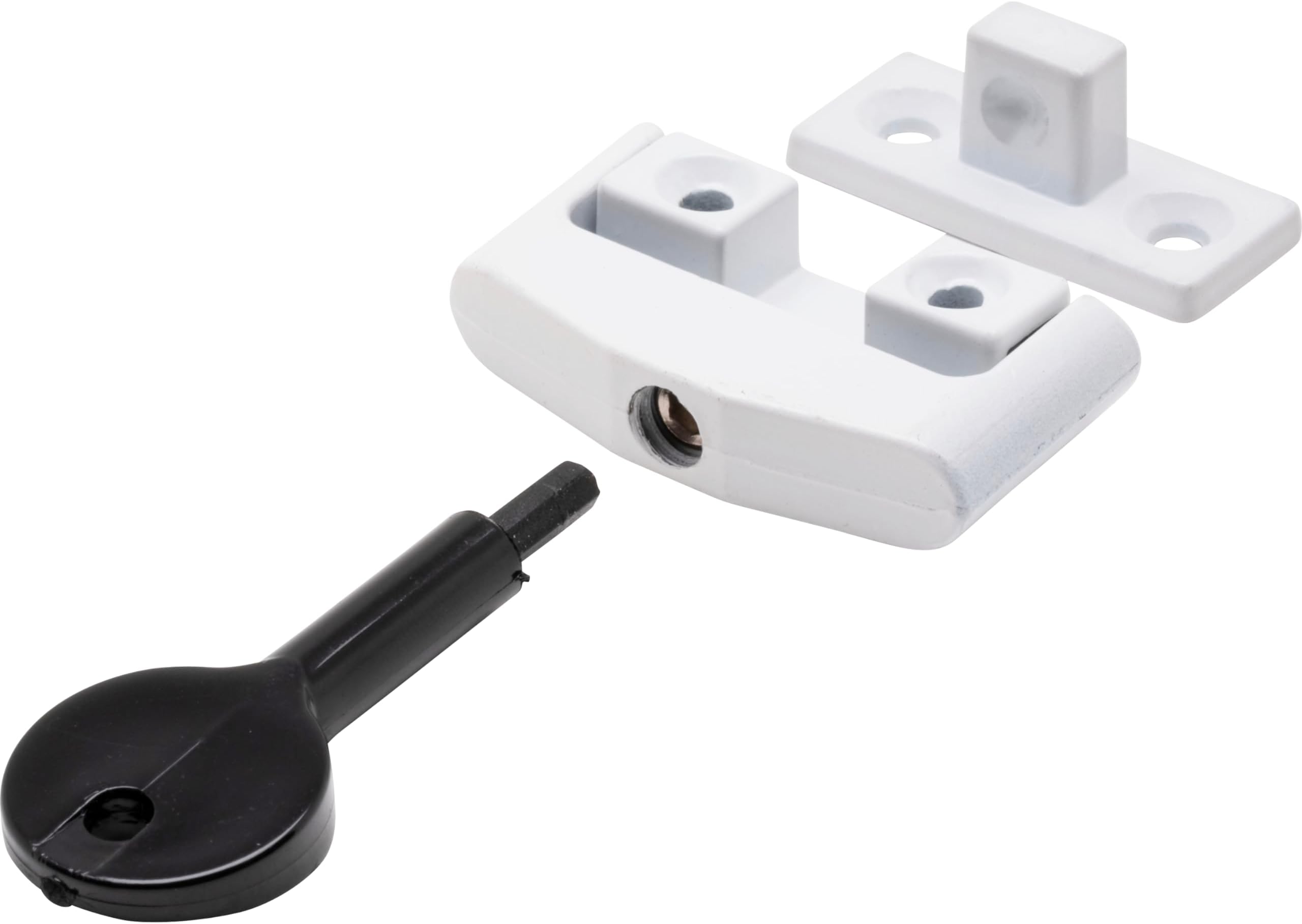 Sterling LWL101 Hinged Wooden Window Lock, White, 75 x 23 x 14 mm ...