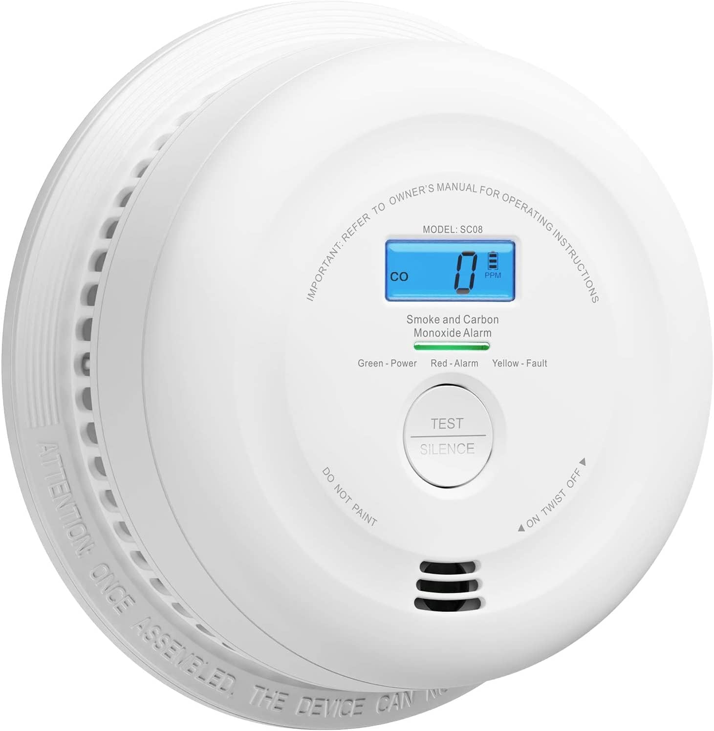 First Alert SCO5 Combination Optical Smoke Alarm & Carbon Monoxide ...