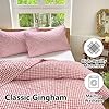 Amazon.com: NSNLGSGC Red Gingham Queen Quilt Set, Soft Pre-Washed ...