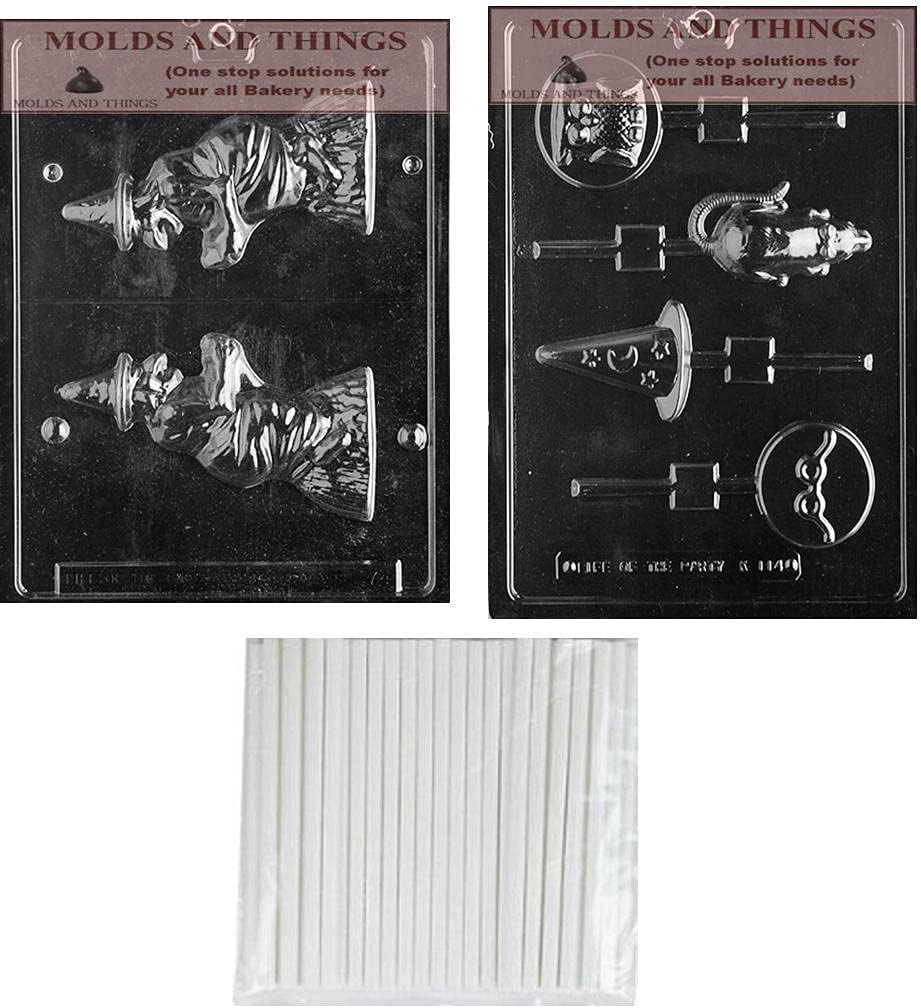 Amazon.com: 3D Witch Chocolate Candy mold, Harry The Wizard Assortment ...