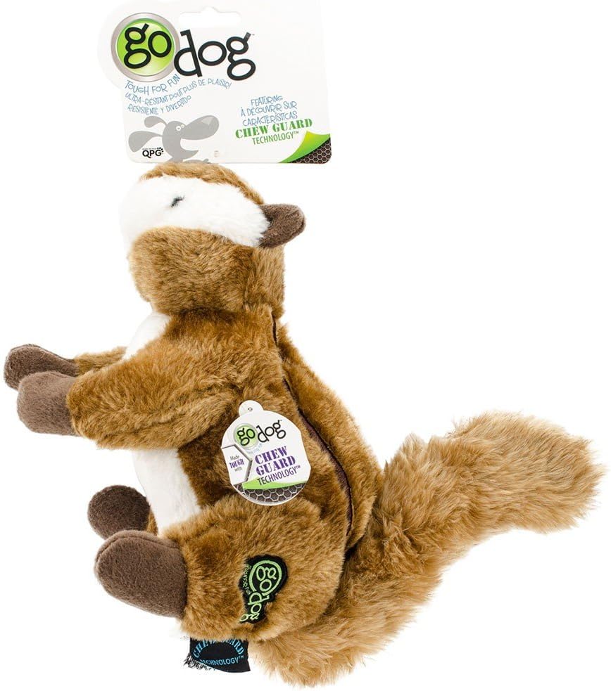 goDog 70280-98997-024 Wildlife Chipmunk Plush Squeaker Dog Toy, Large ...