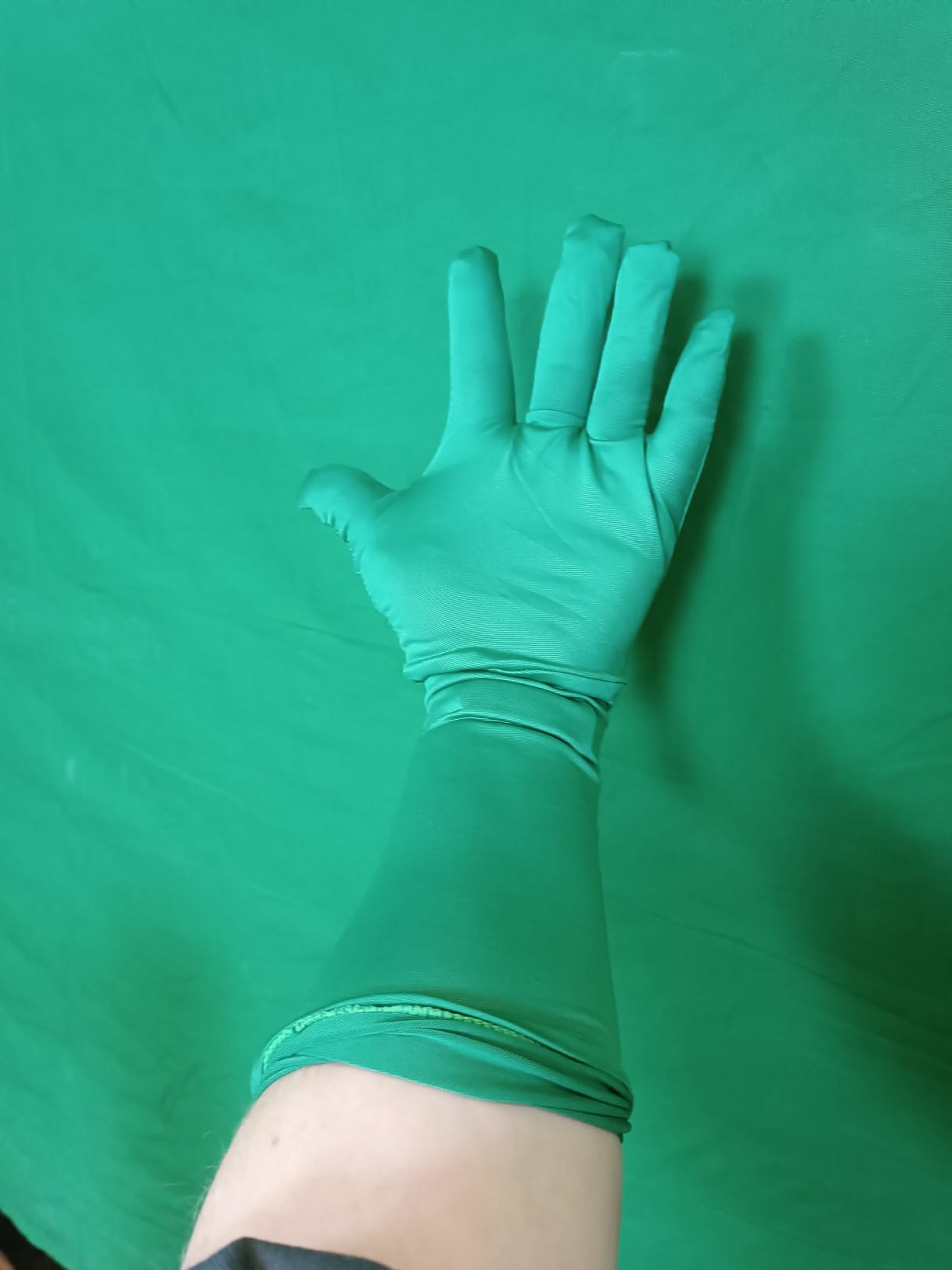 2Pcs Universal Chromakey Green Screen Gloves Invisibility Effect ...