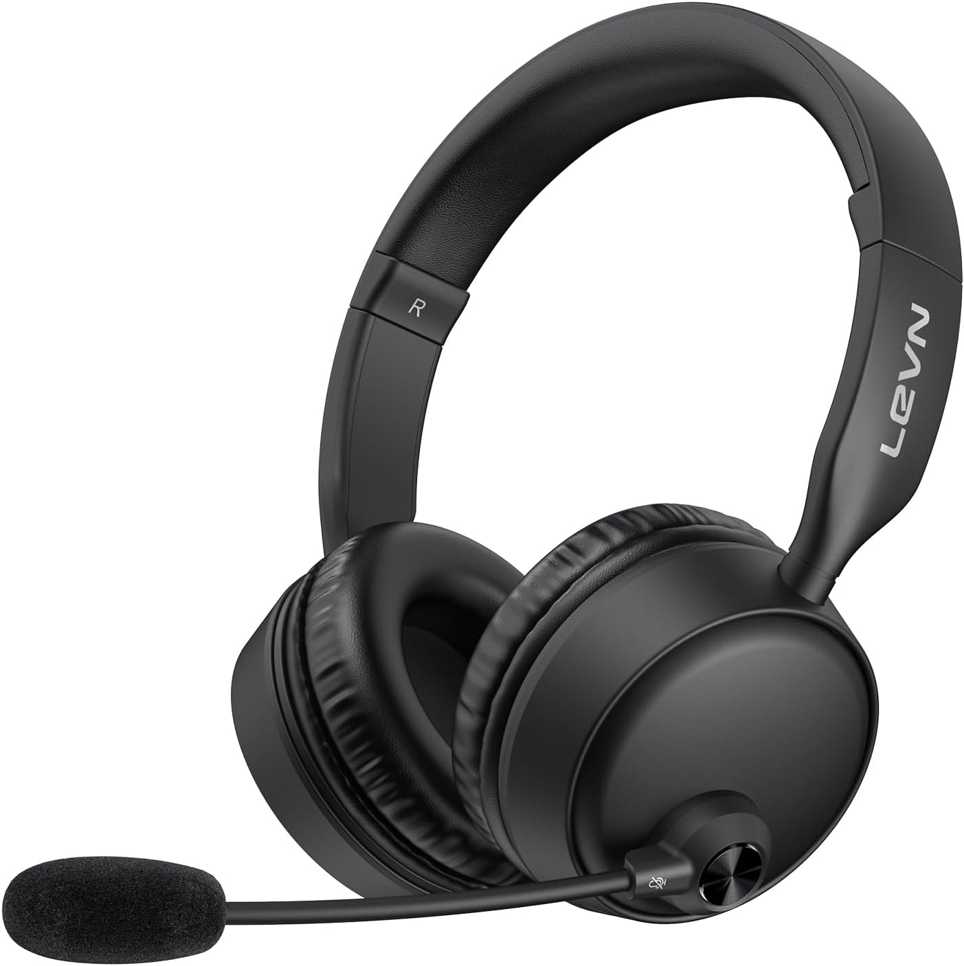 Amazon.com: LEVN Bluetooth Headset with Microphone, Wireless Headset ...