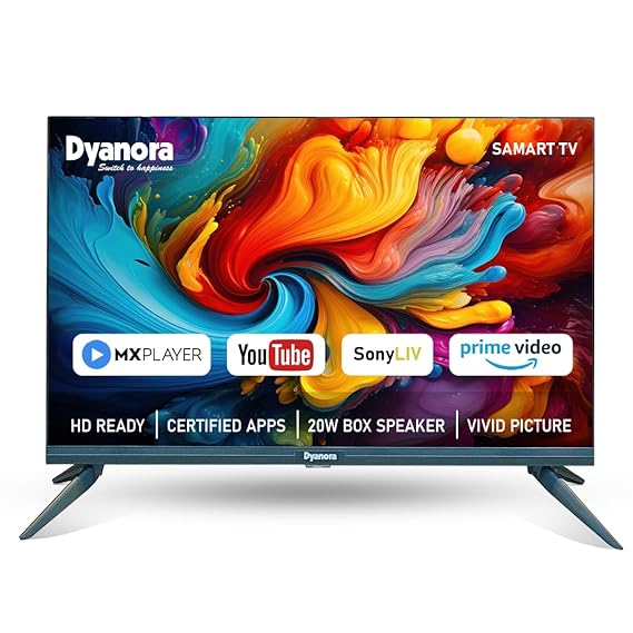 Dyanora 60cm (24 inch) HD Ready Smart LED TV with Linux, A+ Grade Panel ...