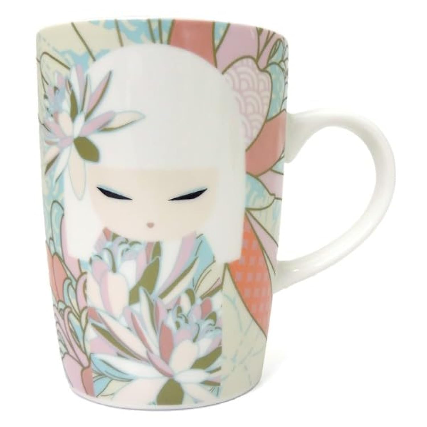 Amazon.com: Kimmidoll mug, 10 oz Mug, gifts for Women, kokeshi design ...