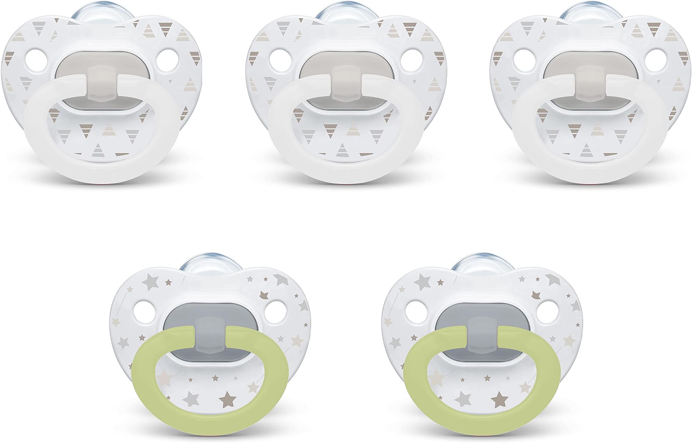 Amazon.com : NUK Comfy Orthodontic Pacifiers, Timeless Collection, 0-6 ...