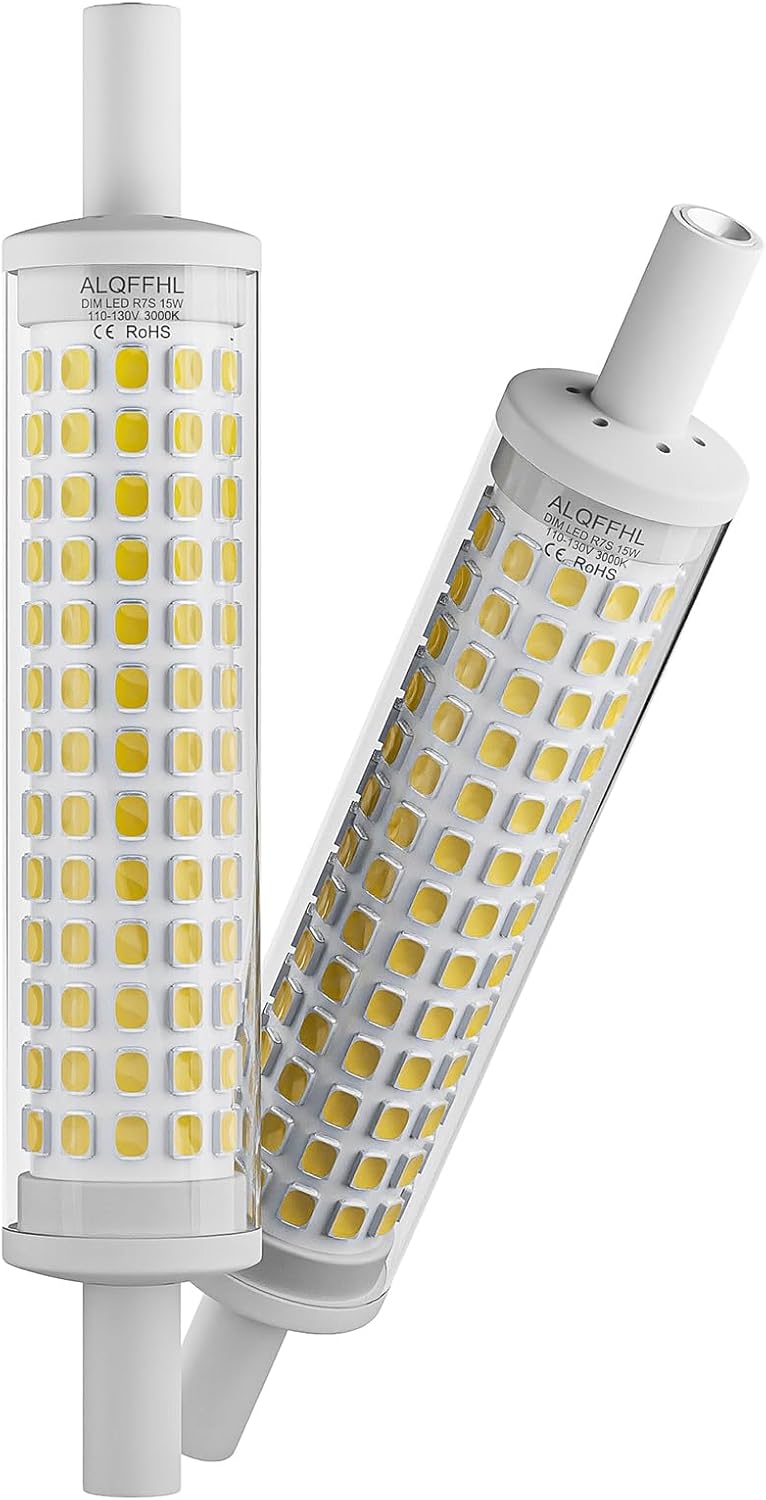 R7S 118mm LED Bulb 15W, Dimmable J Type Double Ended Flood Light (150W ...