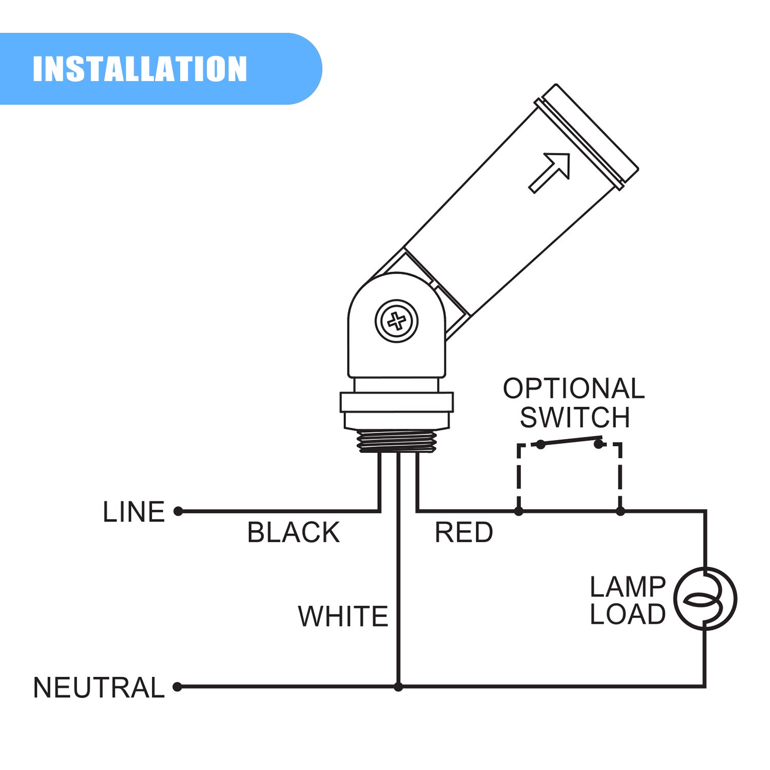4 Pack Photocell Sensor Switch, UL Listed Outdoor Conduit Lighting ...