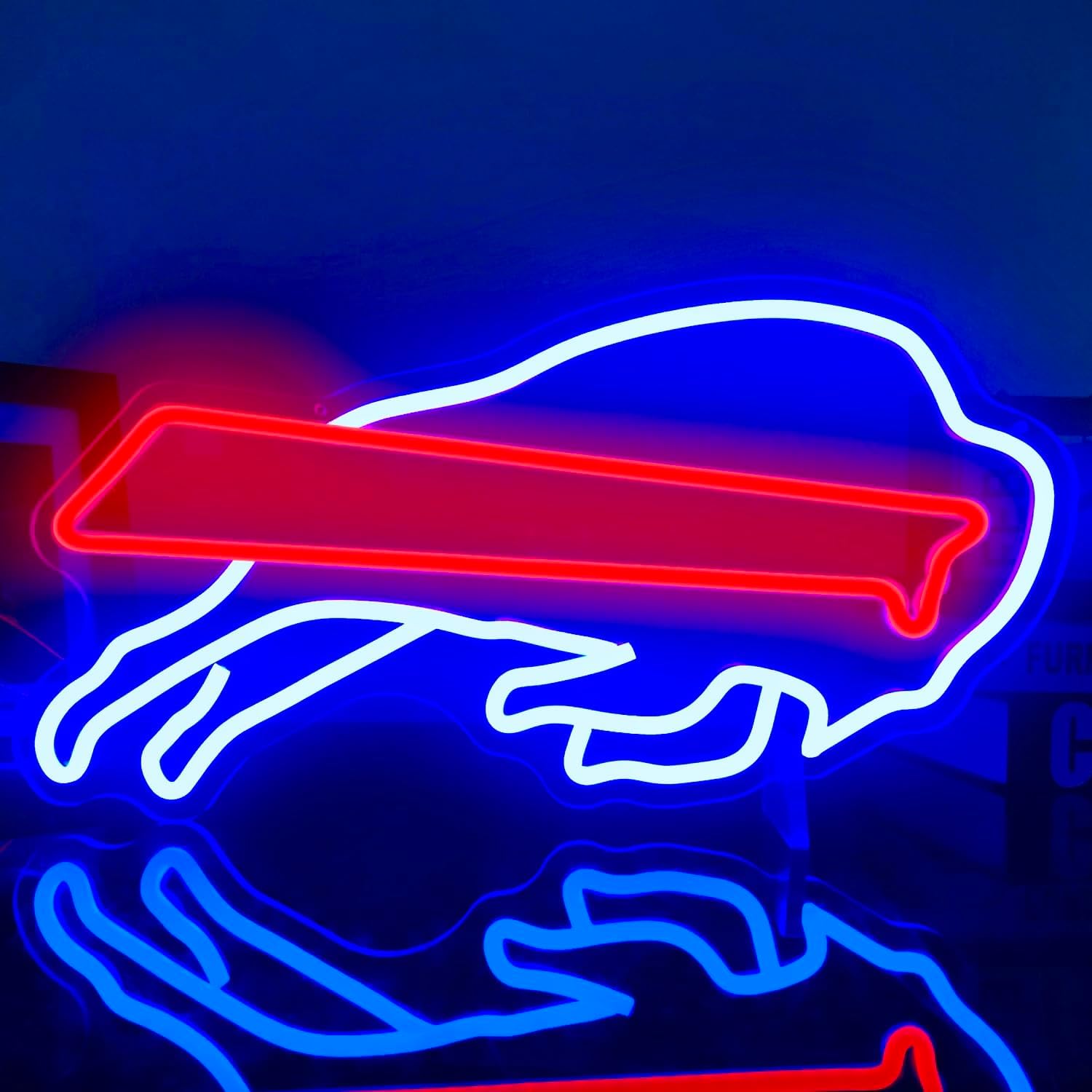 Amazon.com : Football Neon Sign Helmet Neon Lights Signs for Wall ...
