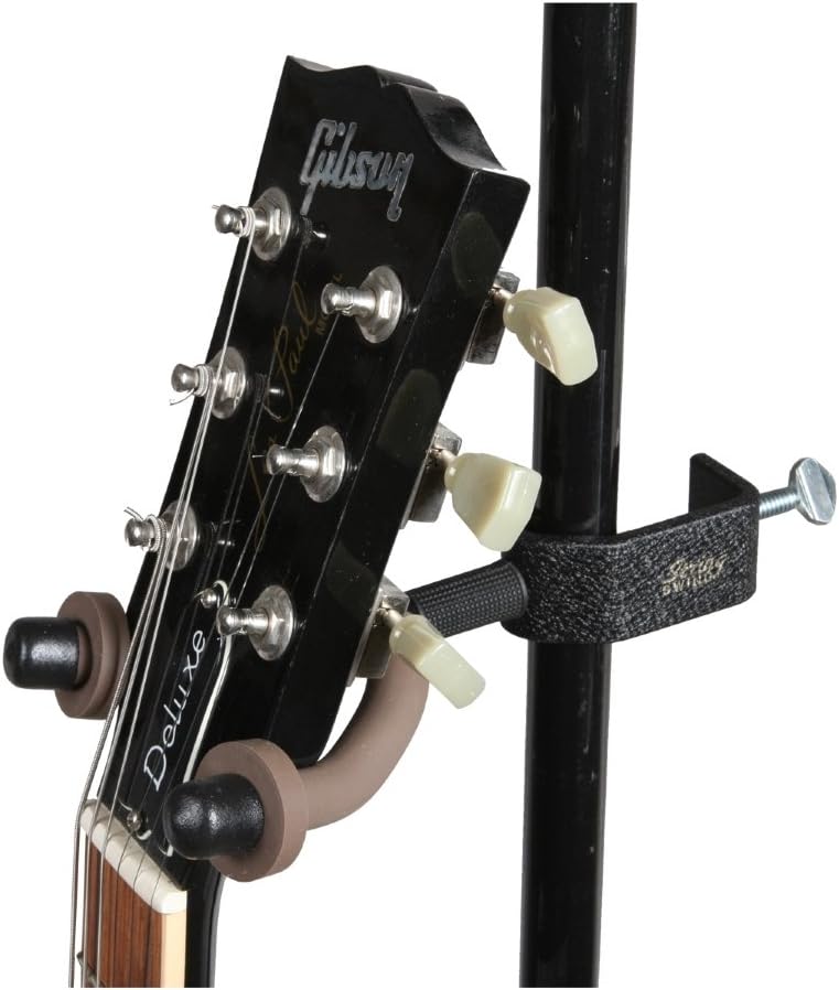 Amazon.com: String Swing Mic Stand Guitar Hanger - Holder for Electric ...