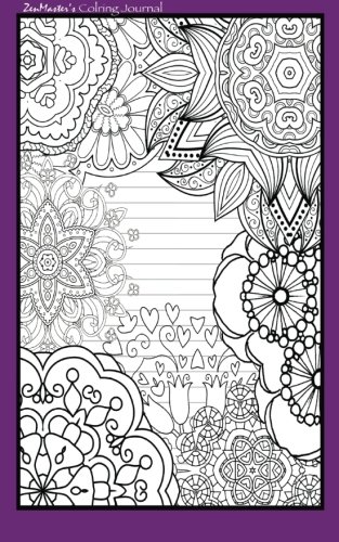 Amazon.com: Coloring Journal (purple): Therapeutic journal for writing ...