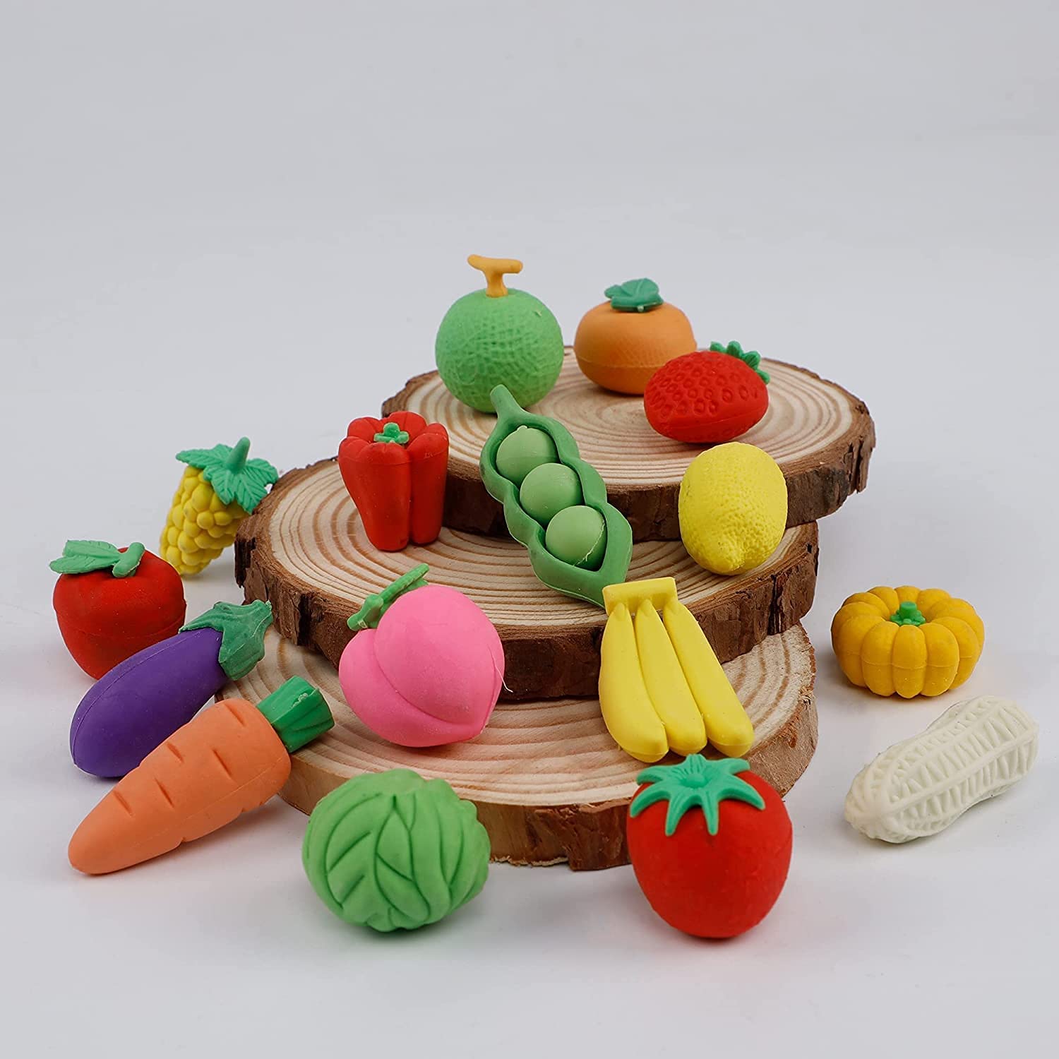 VR Creatives 2 x Packet (Random Selection) Cute Eraser Bottle Fruit ...