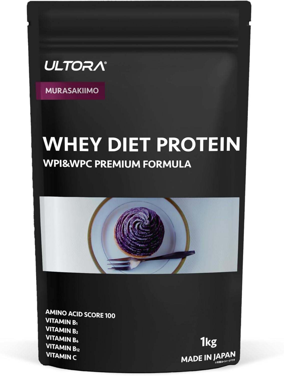 Amazon | ULTORA ウルトラ ホエイ プロテイン 紫芋風味 1kg 人工甘味料不使用 国産 ホエイプロテイン ぷろていん | ULTORA | ホエイプロテイン