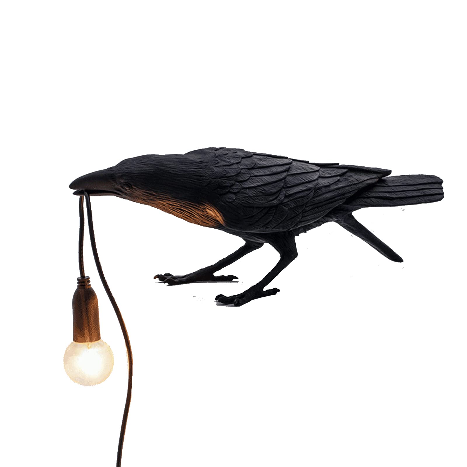HGomx Raven Desk Lamp, Raven Lamp, Bird Lamp, Resin LED Bird Lamp for ...
