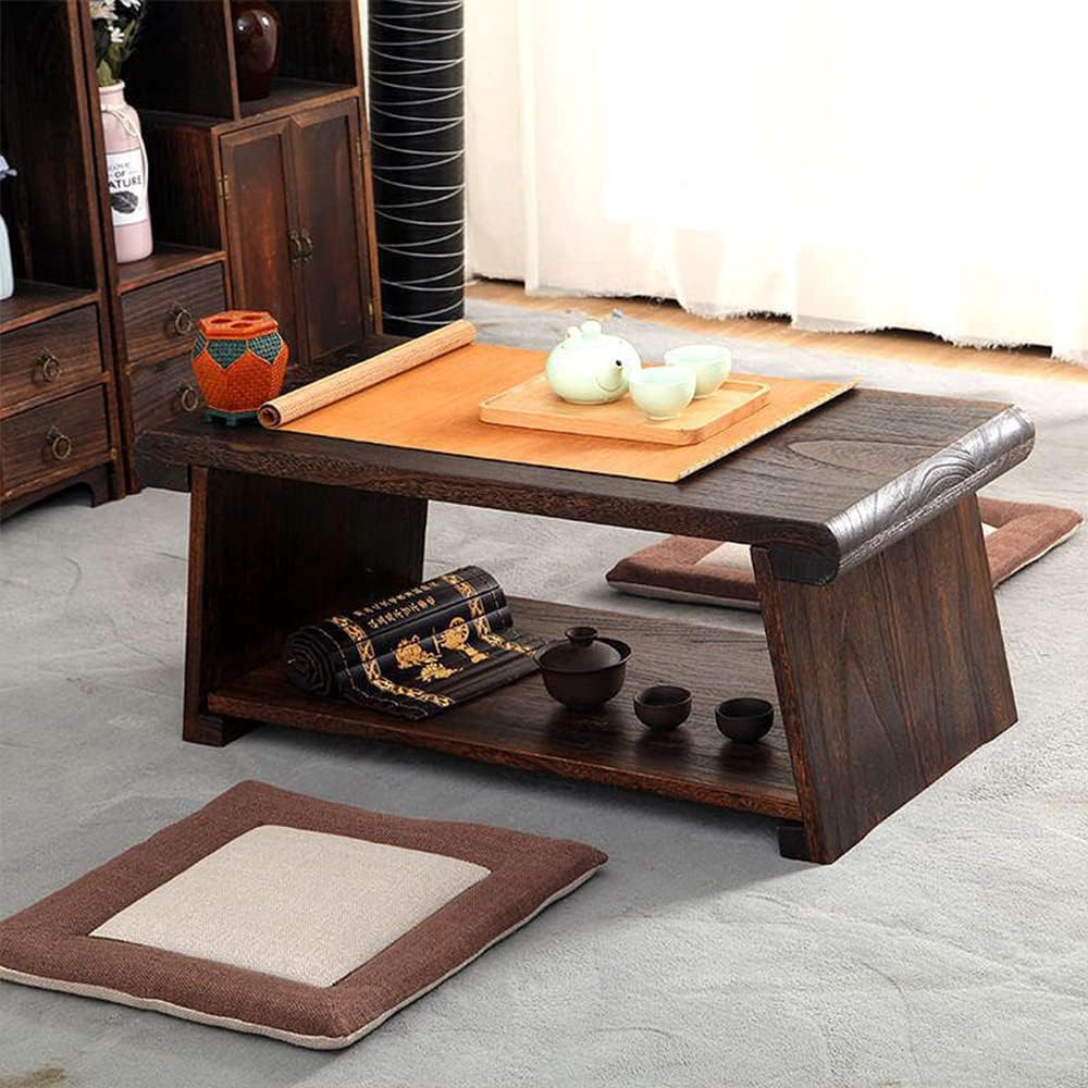 Amazon.com: STARBRILLIANT Antique Tea Table Folding Legs Asian Floor ...