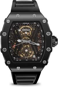 SysFla Montre Homme Automatique mecanique Luxe Montres pour Hommes Date ...