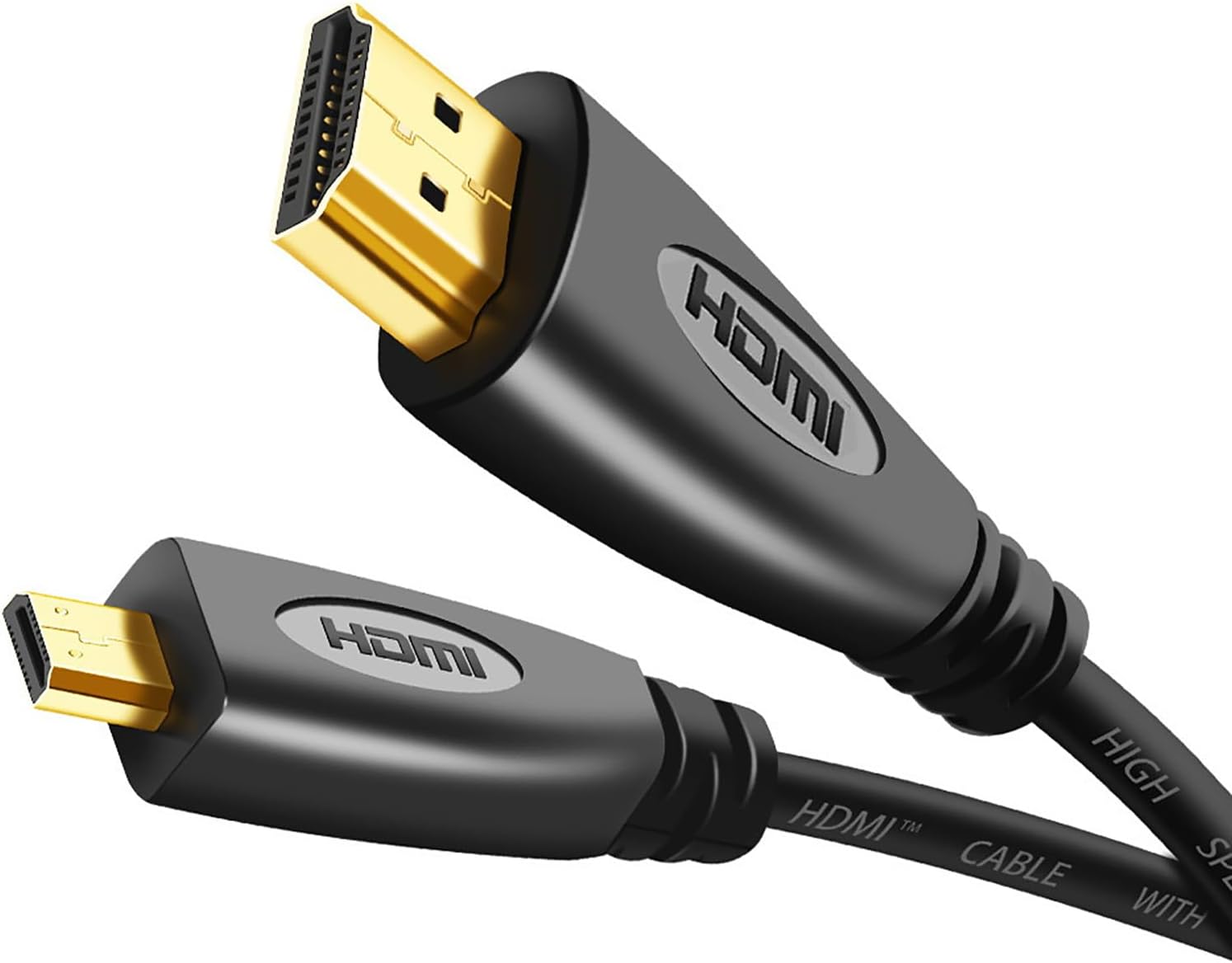 Amazon | Micro HDMI to HDMI ケーブル 3D 4K 60Hz 1080P (マイクロタイプD-タイプA オス-オス ...