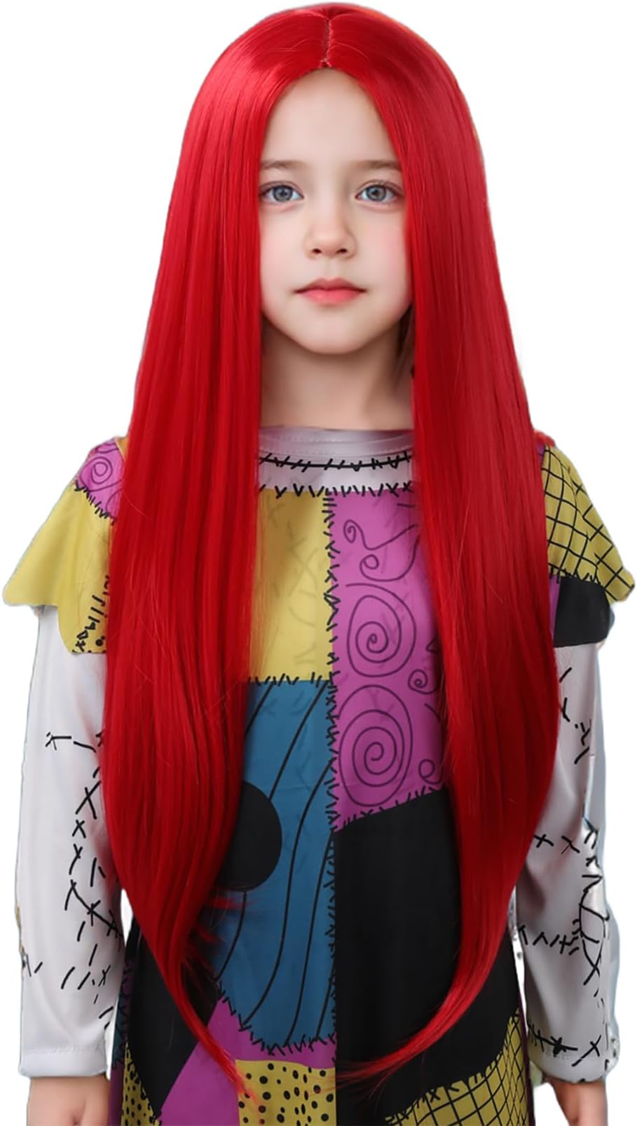 Amazon.com: MUPUL Red Hair Wig For Kids Girls Long Straight Red Wig ...