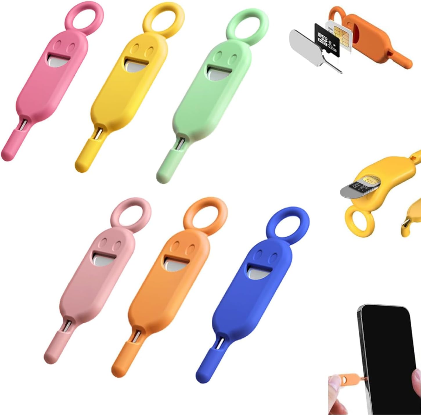 Amazon | Lead Trend SIMカードホルダー S-keeper イエロー/ピンク(リードトレンド エスキーパー)SIM 紛失防止 ケース 複数SIM microSDカード 収納 ...