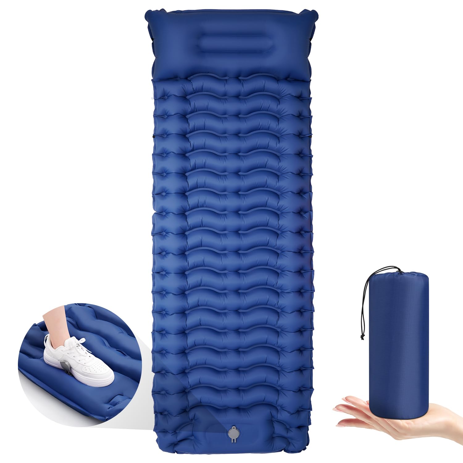 Amazon.com : Sleeping Pad, Ultralight Camping Mat with Pillow Built-in ...