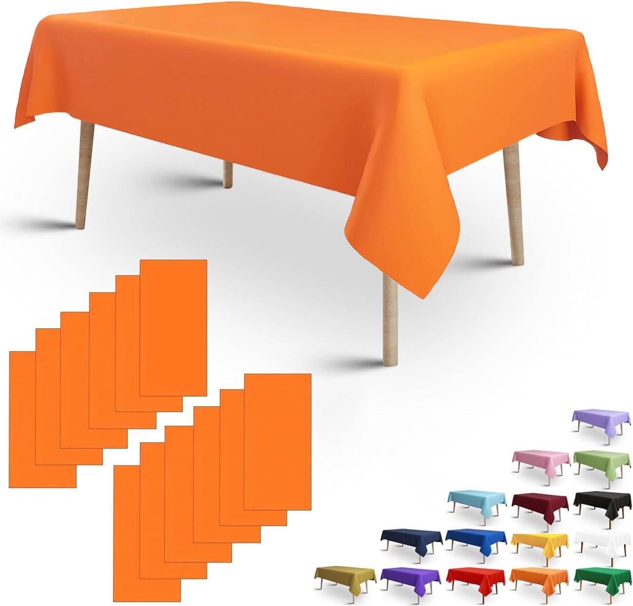 Amazon.com: Unique Rectangular Plastic Table Cover, 54" x 108 ...