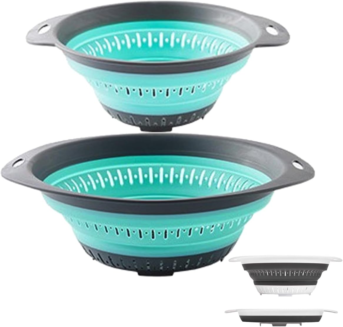 Amazon.com: Collapsible Colander and Funnel - Stainless Steel Meets Red ...