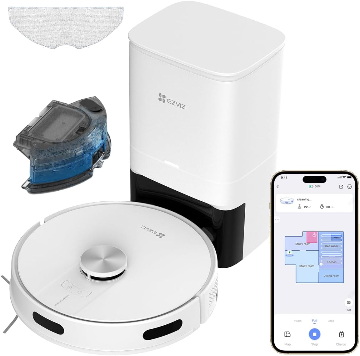 Cecotec Robot Aspirador y Friegasuelos Conga 11090 Spin Revolution Home ...