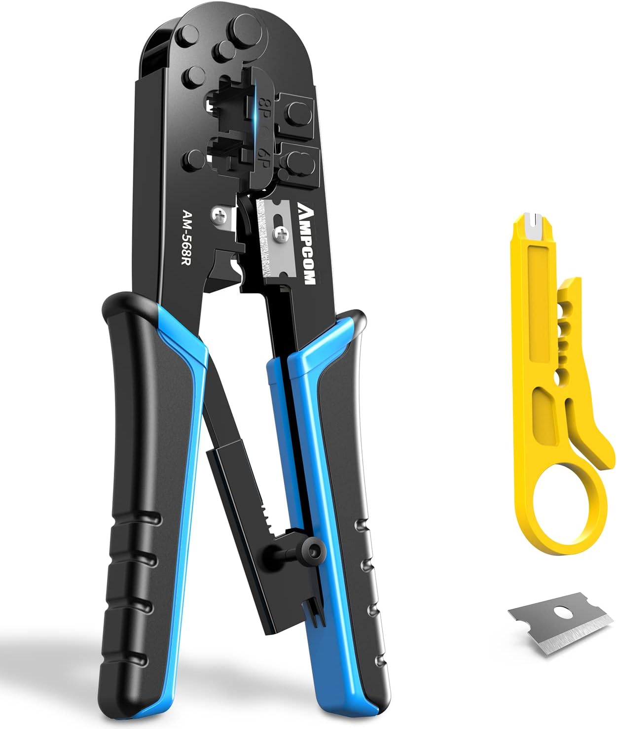 Wen&Cheng RJ11 / RJ12 / RJ45 / RJ50 8P 10P 6P 4C Network LAN Wire Crimp ...