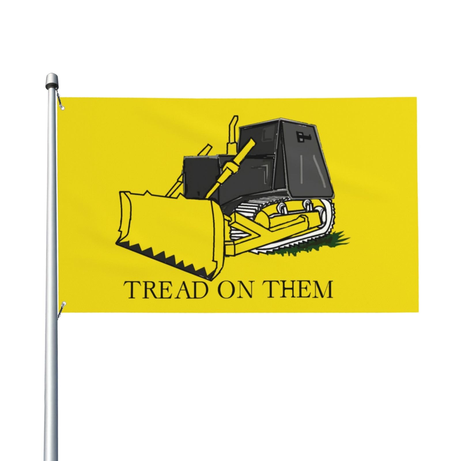 Amazon.com : Tread On Them Killdozer Flag Outdoor Indoor Decorations ...