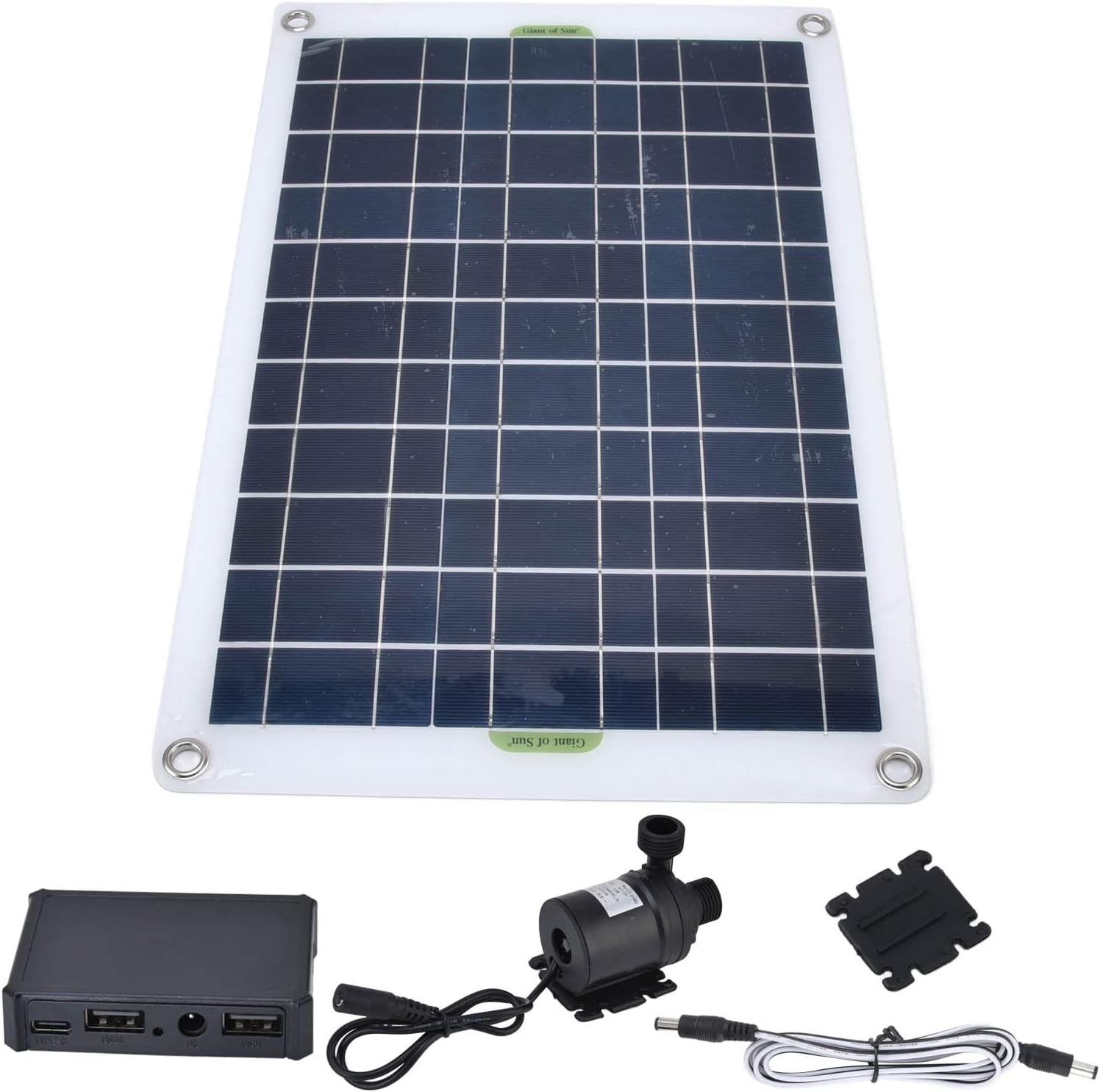 Amazon.com: Solar Water Pump Kit, 50W Panel 12V Low Noise DC Silicone ...