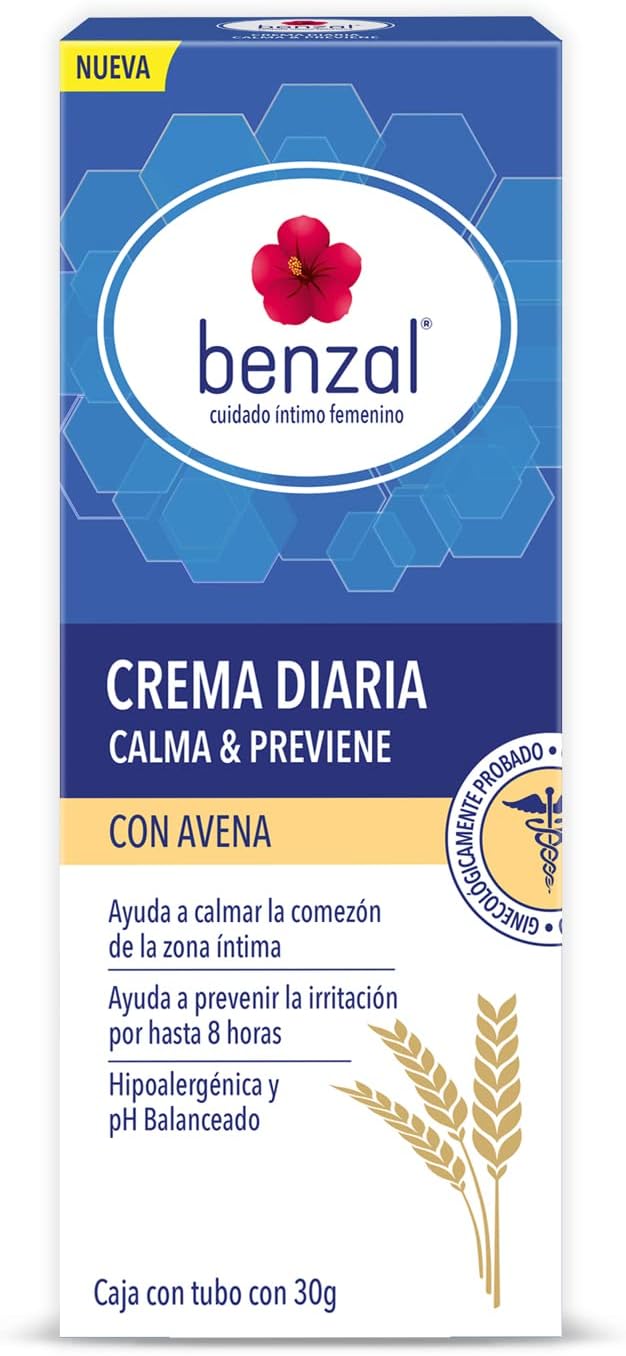 Benzal Crema Diara Con Avena, Ayuda a Calmar y Prevenir la Comezón en ...