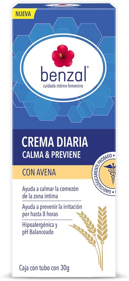 Benzal Crema Diara Con Avena, Ayuda a Calmar y Prevenir la Comezón en ...