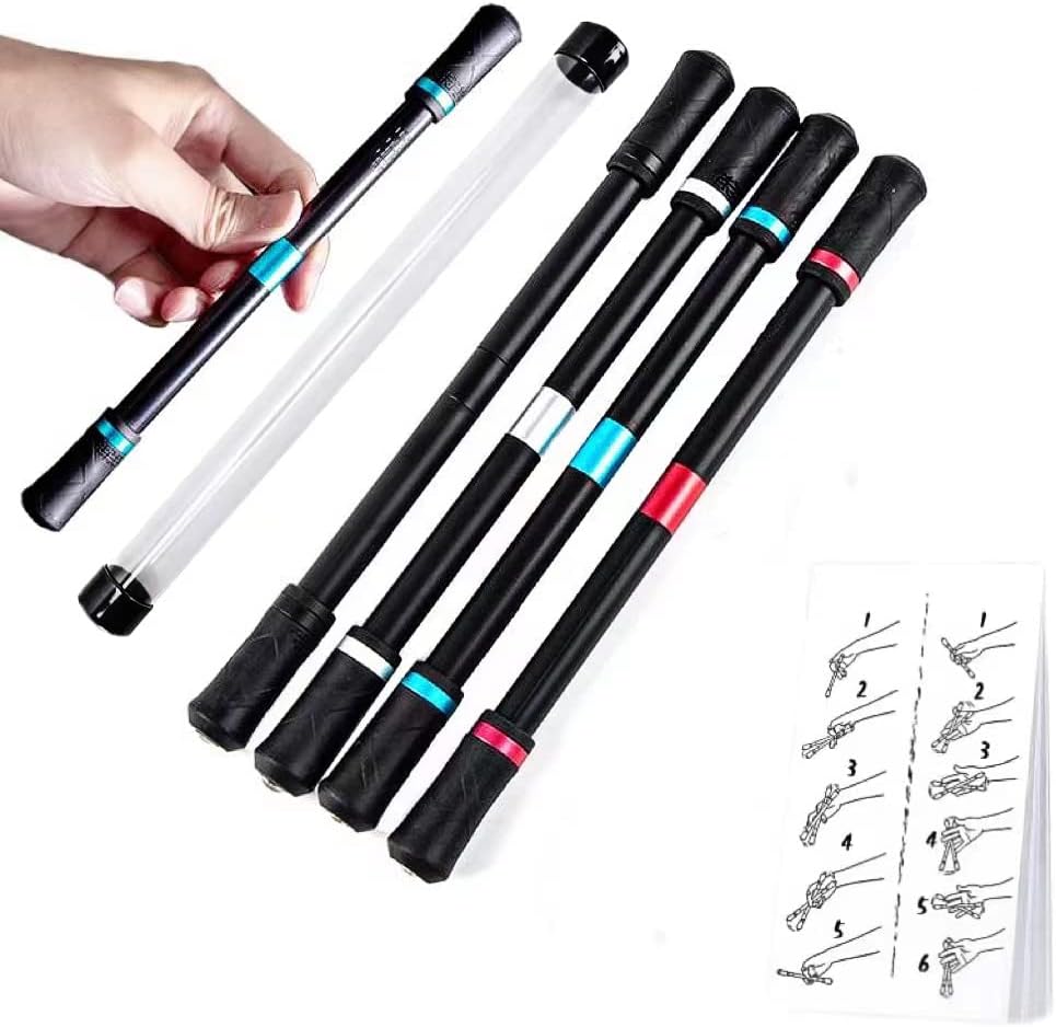 Amazon.com: 4 Pieces Pen Spinning Spinner Pen Gaming Pen Spinning Mod ...