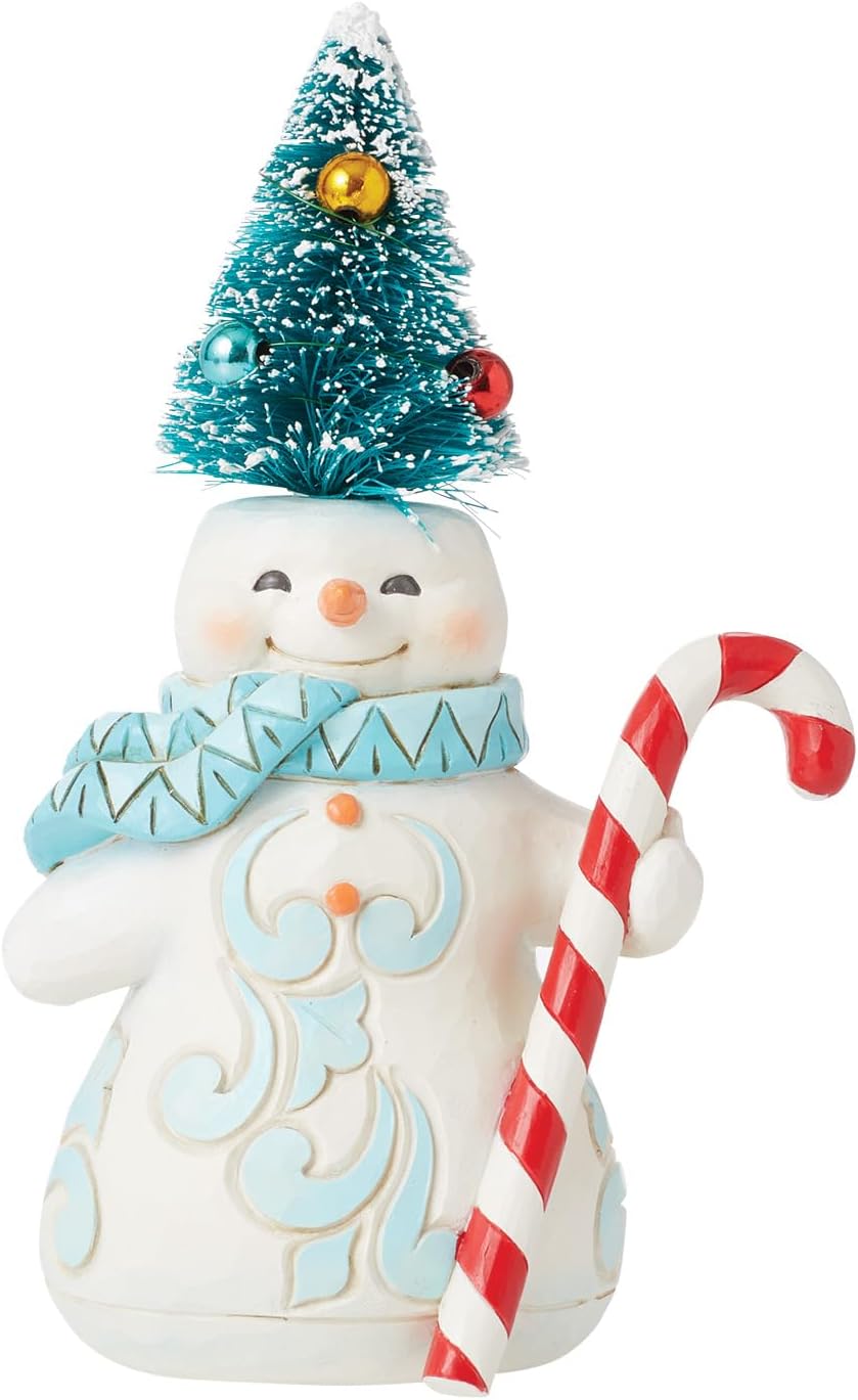 Amazon.com: Enesco Jim Shore Heartwood Creek Snowman with Sisal Tree ...