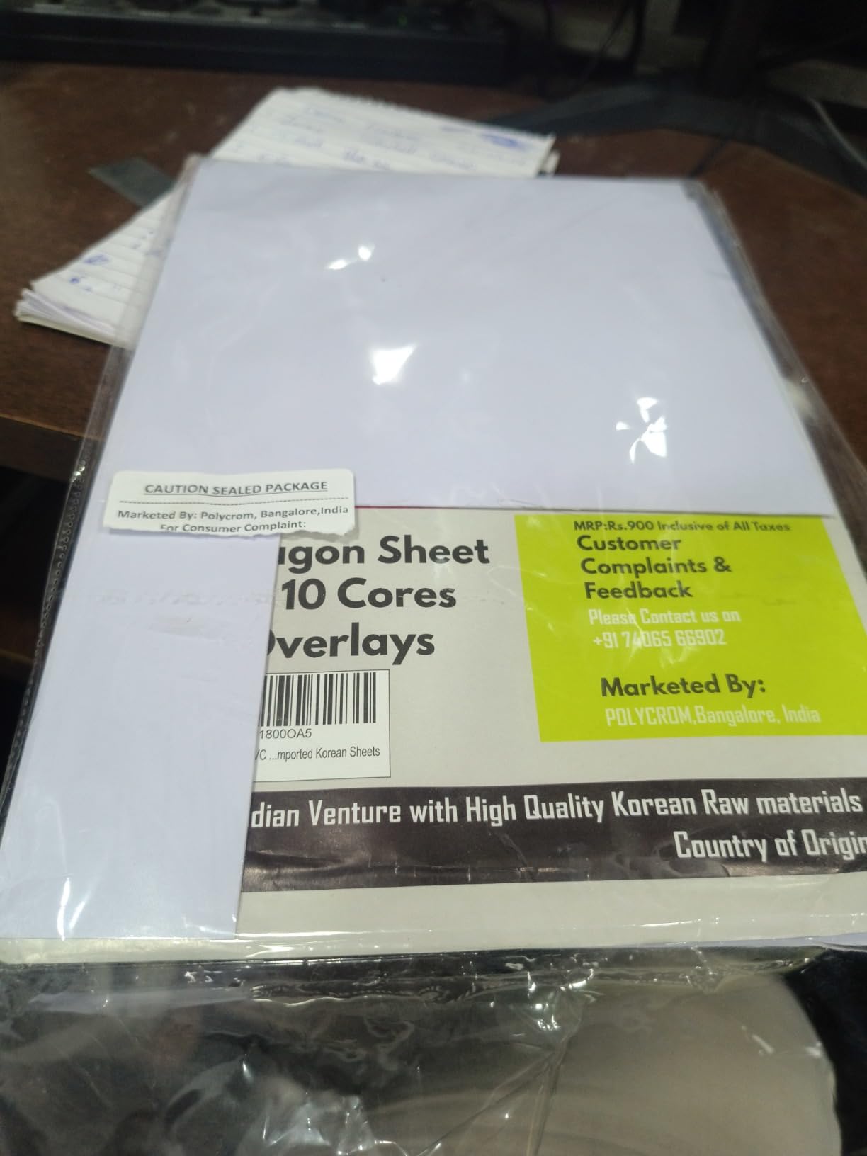 Polycrom Korean PVC Lamination Dragon Sheet Set of 10 Cores and 20 ...