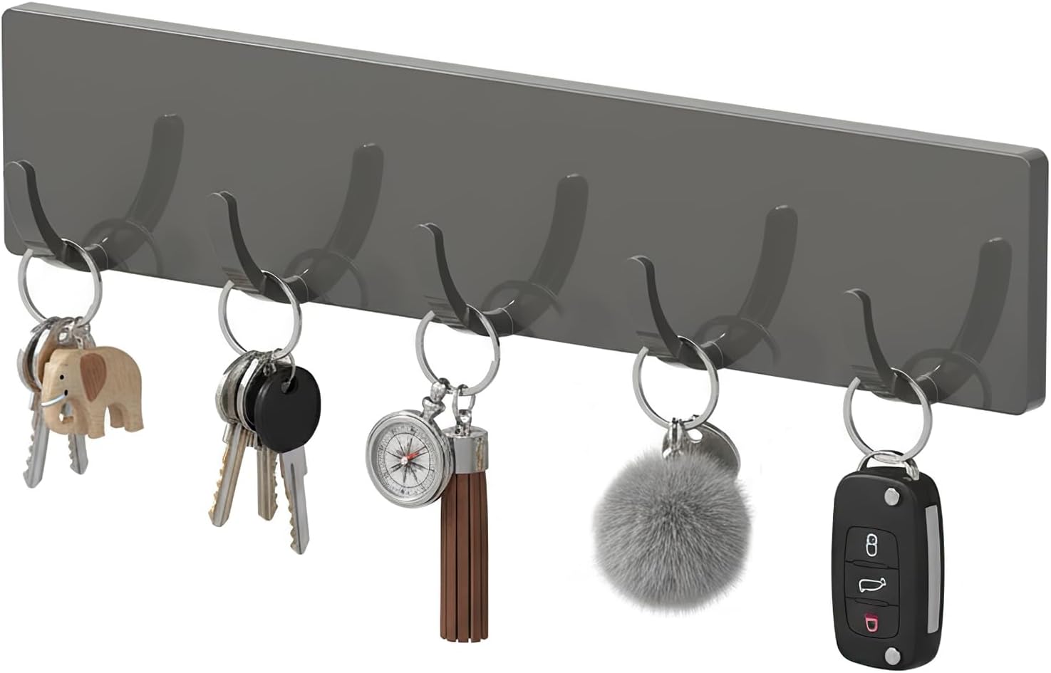 Toski Key Rack without Drilling, Key Hook with 5 Hooks, Key Holder with ...