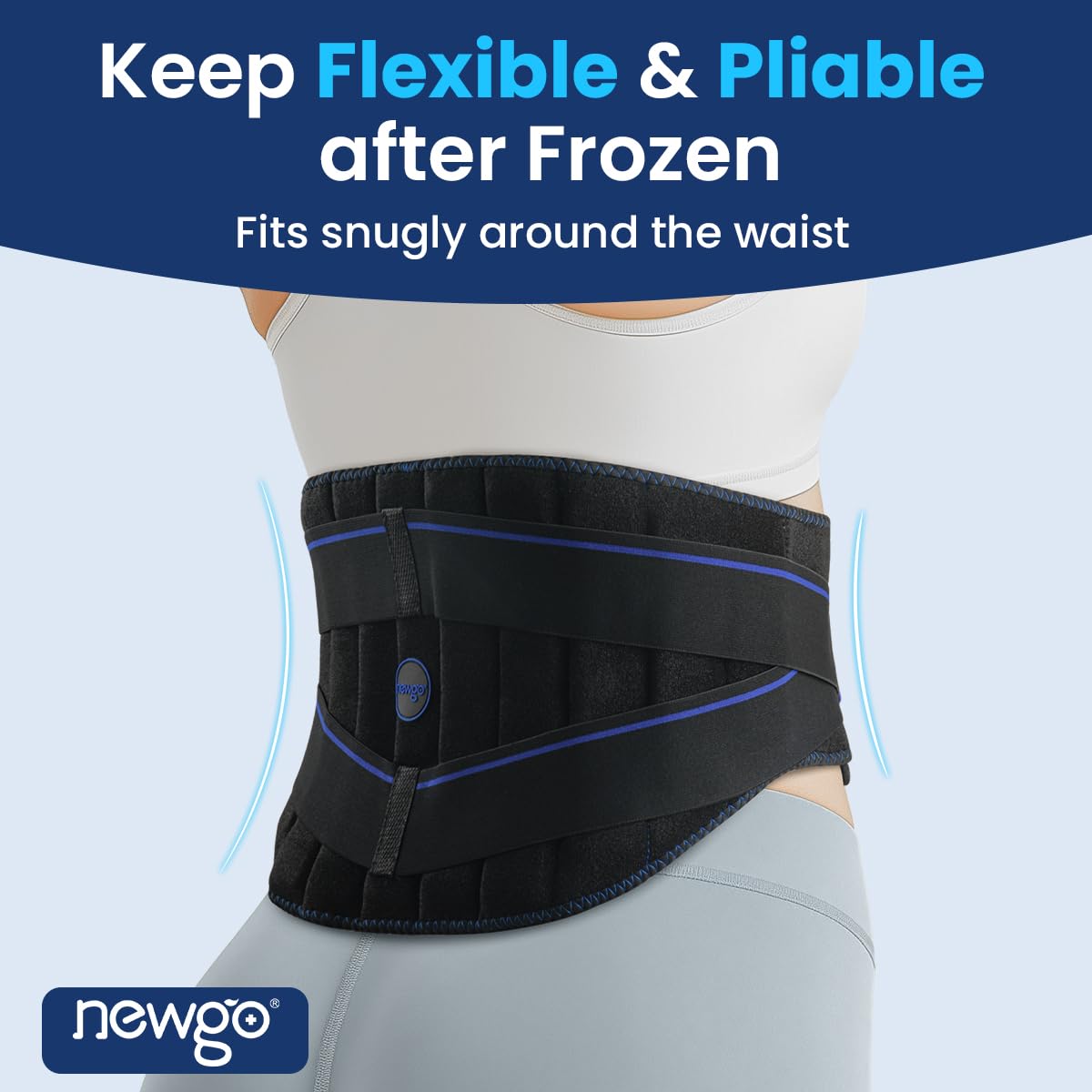 Snapklik.com : NEWGO Flexible Lower Back Ice Pack Wrap 2 Hours Long ...