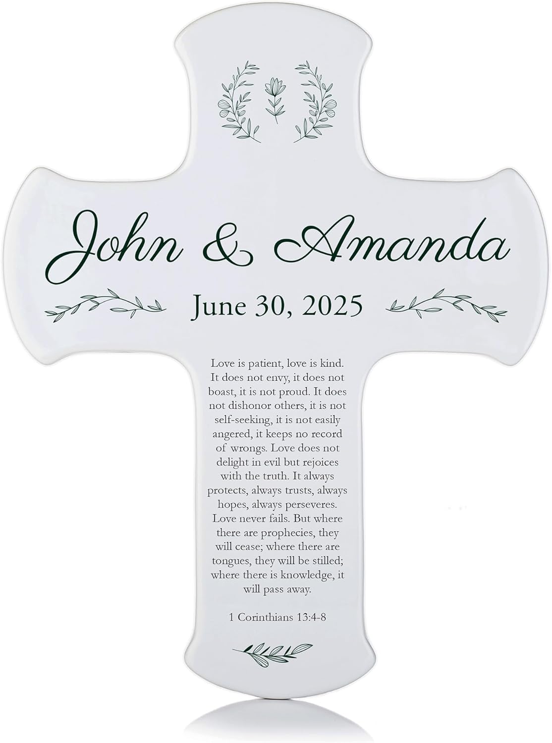 Amazon.com: Lifetime Creations Personalized Marriage Cross: 9 Inch ...