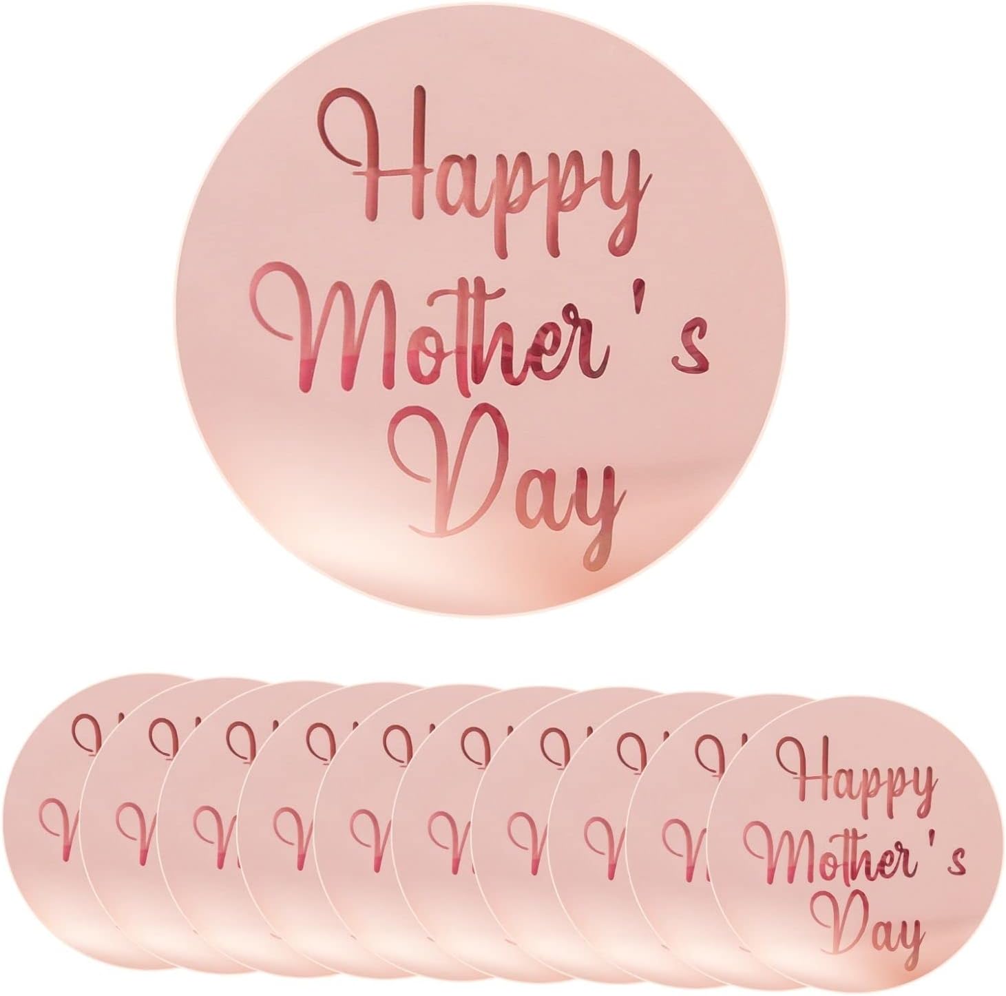 Amazon.com: Crethinkaty 10 Pieces Happy Mother's Day Acrylic Cupcake ...