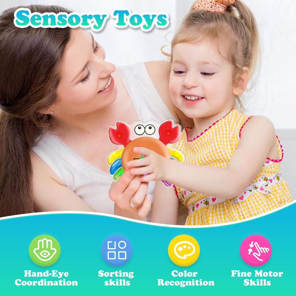 Ainiv Color Sorting Toys Sensory Toys for Toddlers, Color Matching ...