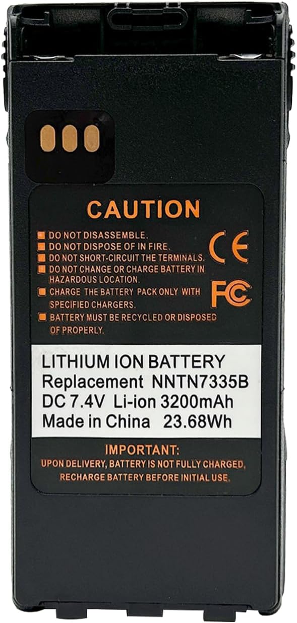 Amazon.com: elxjar (2-Pack) 7.5V 2100mAh Ni-MH Two-Way Radio Battery ...