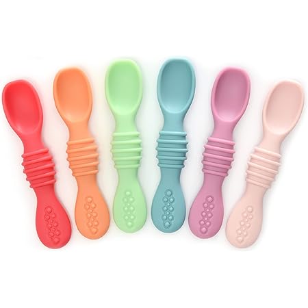 Amazon.com: NumNum Pre-Spoon GOOtensils | Baby Spoon Set (Stage 1 ...