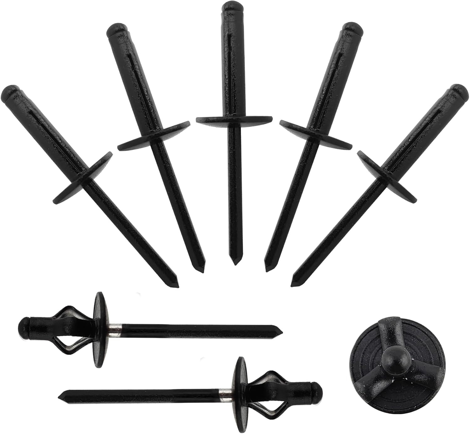 Amazon.com: ALLCLEAN 3/16" x 3/4"Tri-Fold Large Head Rivets Assortment ...