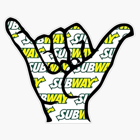 Amazon.com - Subway Sticker Vinyl Bumper Sticker Decal Waterproof 5"