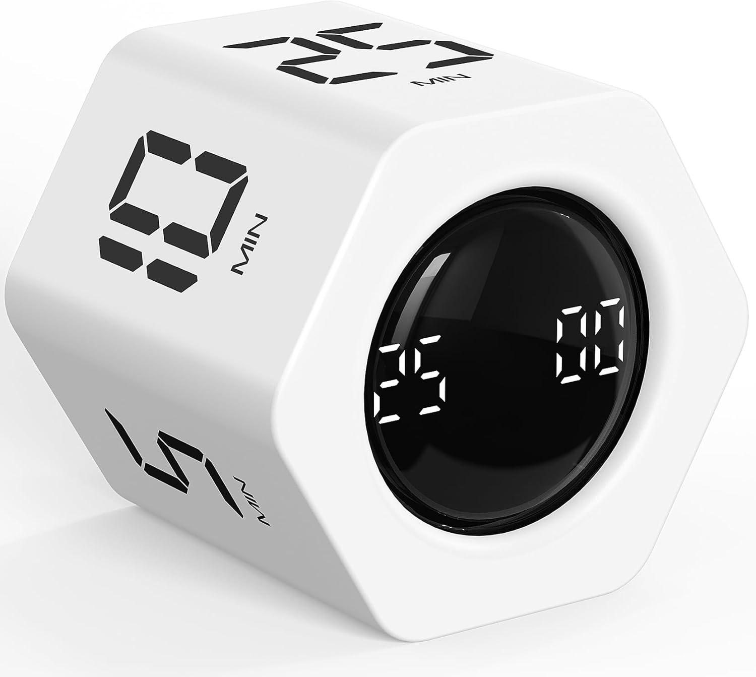 Amazon.com: Rotating Pomodoro Timer 5, 25, 10 30,60 Mins Preset Stopwatch, Desk Flip ...