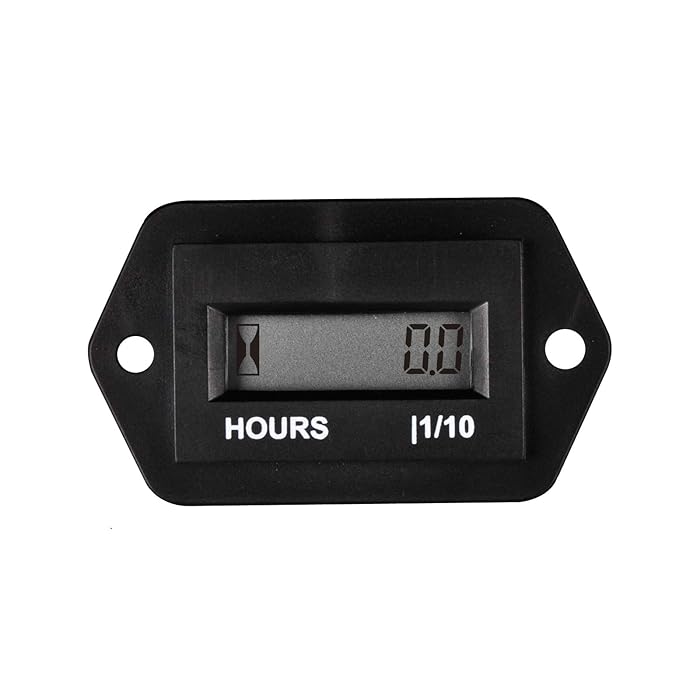Buy Runleader Digital LCD Hour Meter, AC 86V to 230V, Total Hours ...