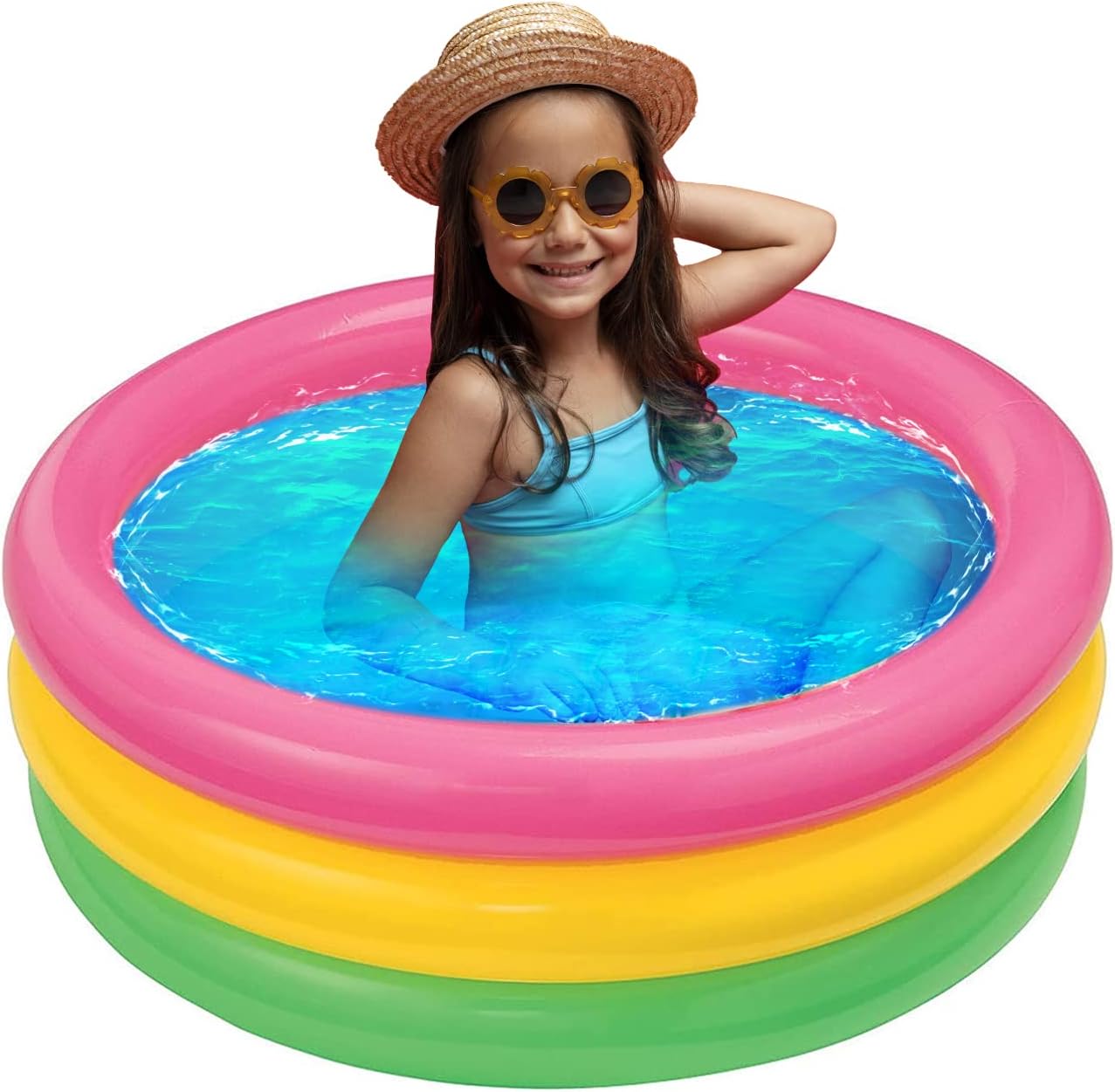 Intex 3KB Kid's Inflatable Baby Bath Tub Pool, 2ft, 3-4 Years ...