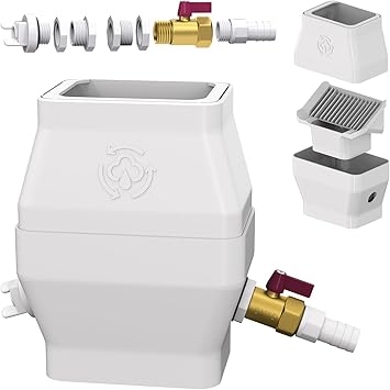 Rain Barrel Diverter Kit, Rainwater Collection System Fits for 2x3 or ...