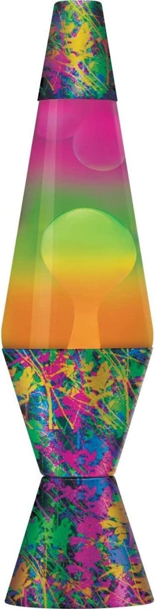 Lava Lamp Rainbow 14.5", Aluminium, Glass, 25W Mood Relaxing Retro Room ...