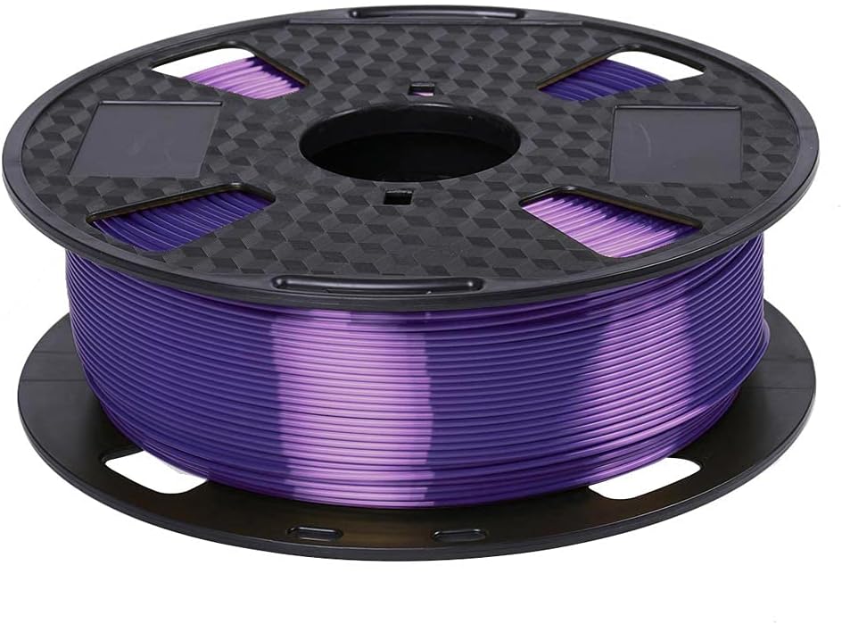Review Silk Dark Purple PLA Filament 1.75 mm 3D Printer Filament 1KG 2 ...